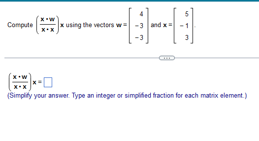 Solved Compute the quantity using the vectors u=[−33], and | Chegg.com