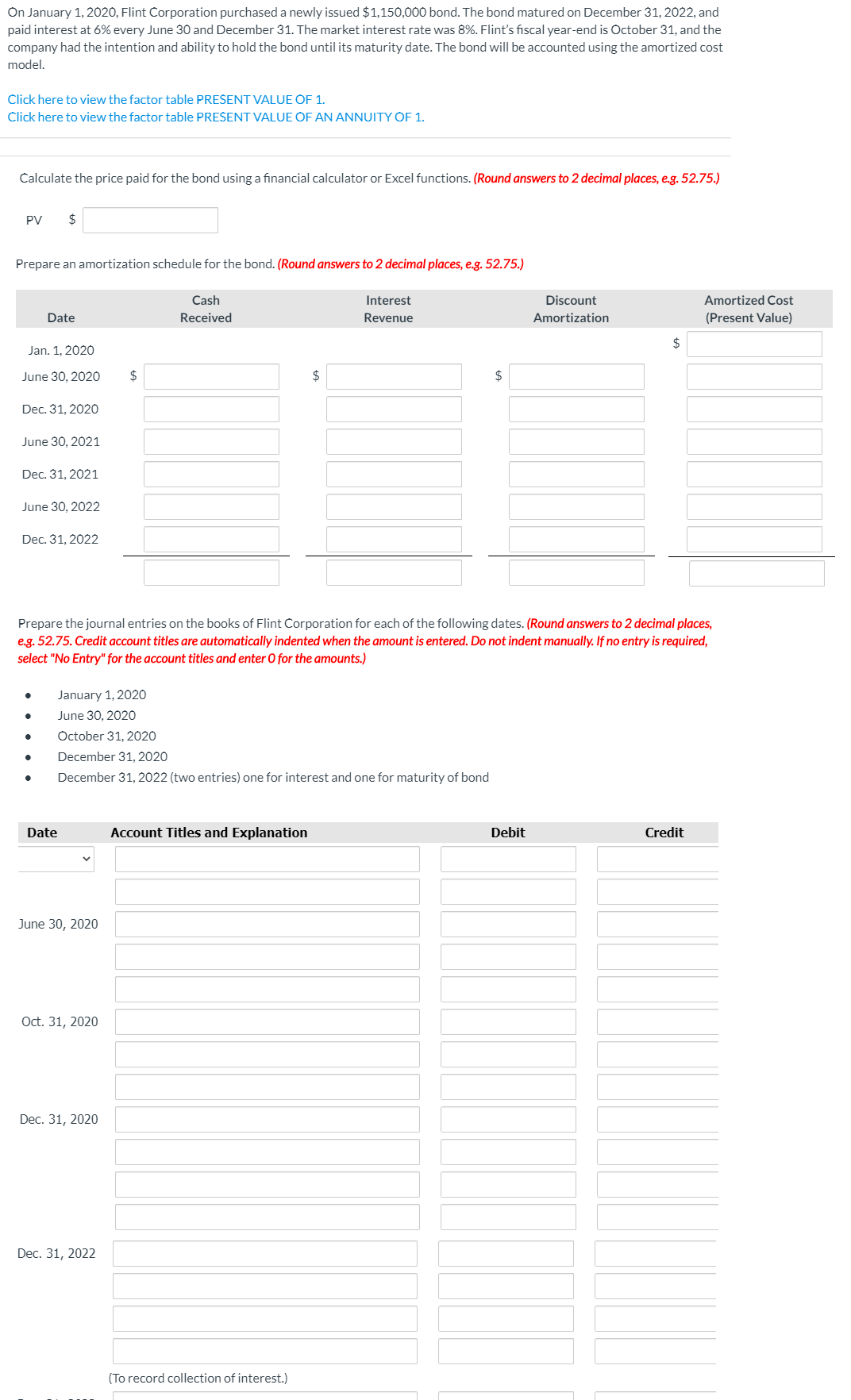 Solved On January 1, 2020, Flint Corporation purchased a | Chegg.com