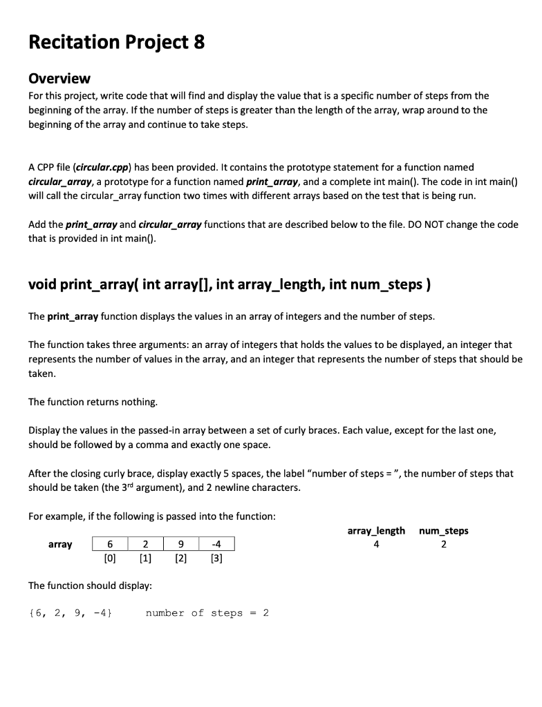 Solved Overview For this project, write code that will find | Chegg.com