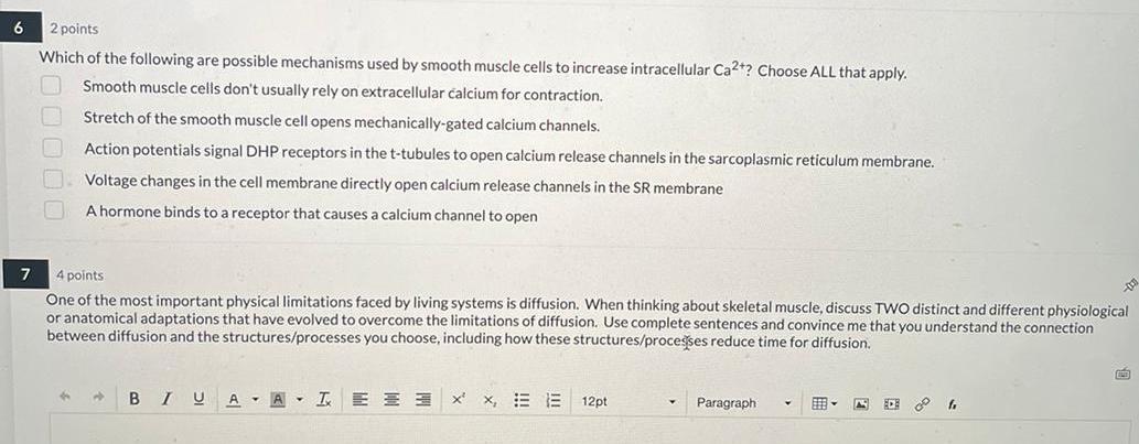 Solved 6 00000 2 points Which of the following are possible | Chegg.com