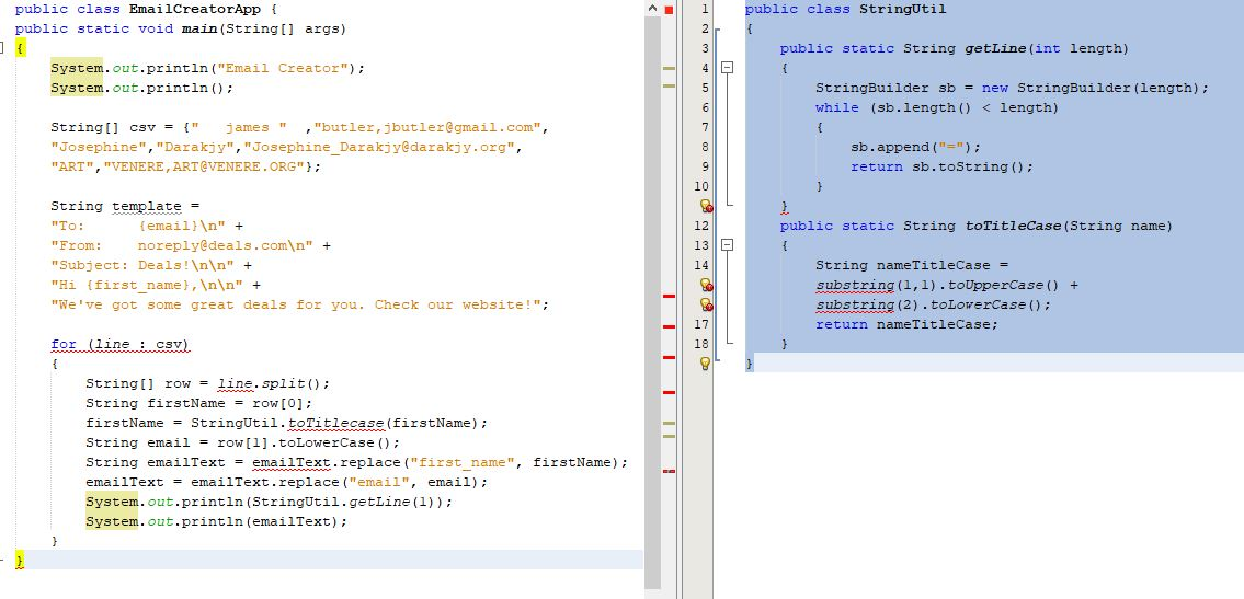 When the application starts, it should read the email | Chegg.com