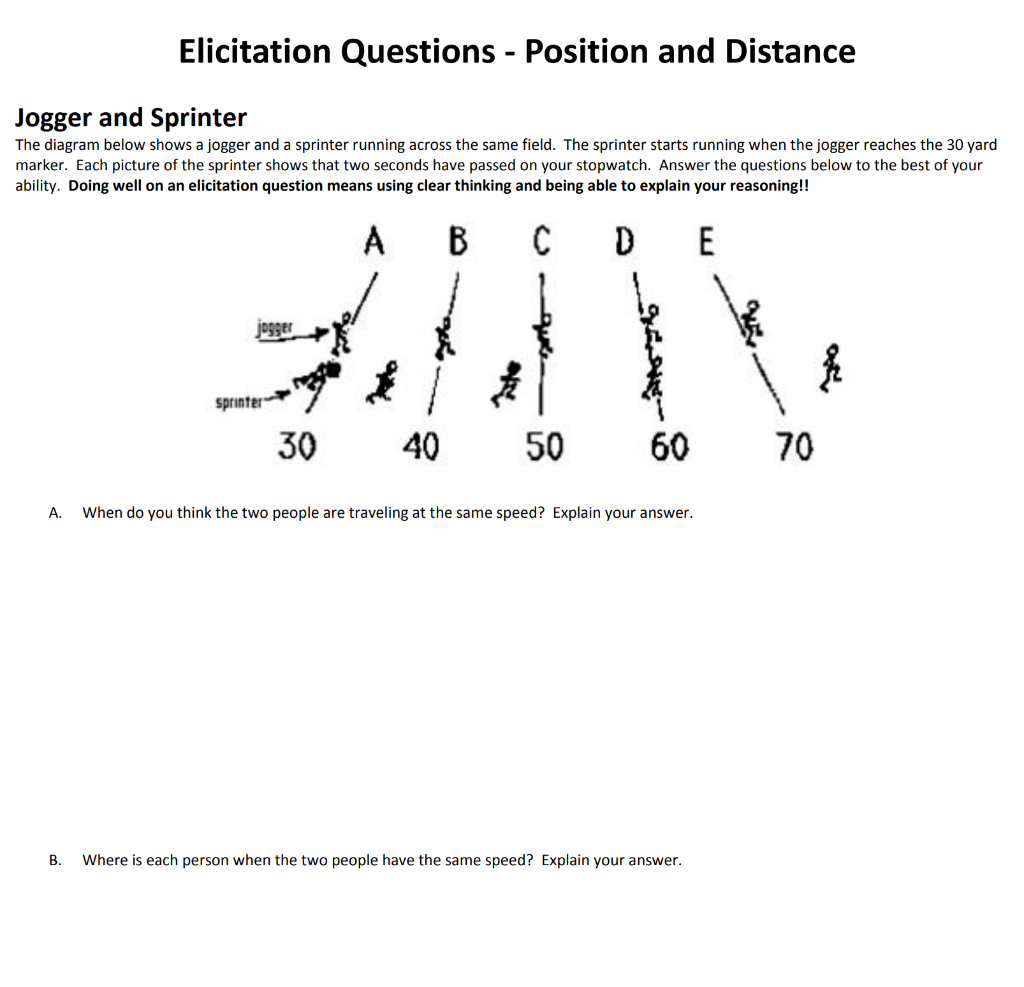 [Solved]: Elicitation Questions - Position and Distance Jo