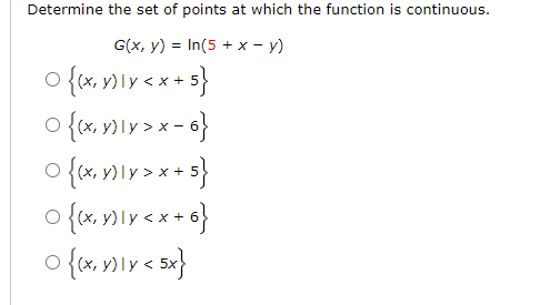 Solved Determine the set of points at which the function is | Chegg.com