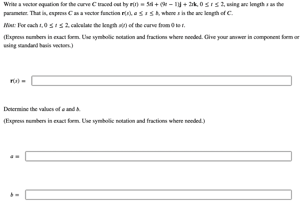 Solved Write a vector equation for the curve C traced out by | Chegg.com