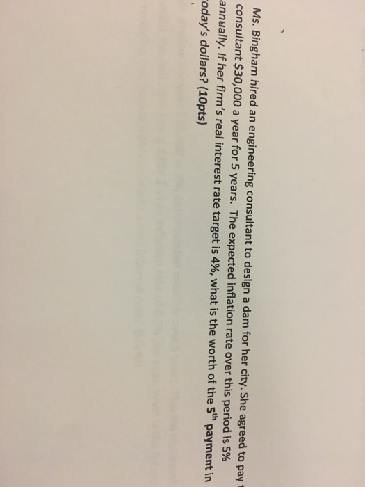 Solved Ms. Bingham hired an engineering consultant to design | Chegg.com