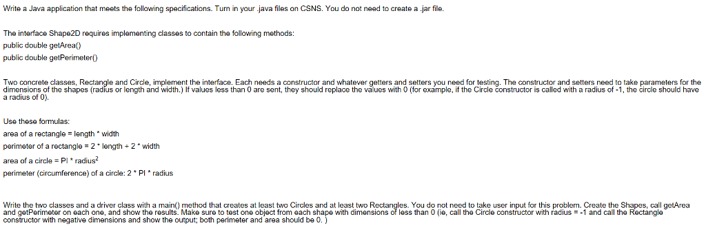 Solved Write a Java application that meets the following | Chegg.com