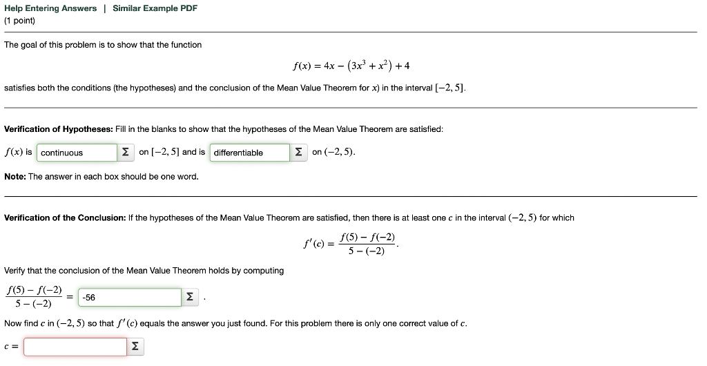 Solved Help Entering Answers | Similar Example PDF (1 point) | Chegg.com