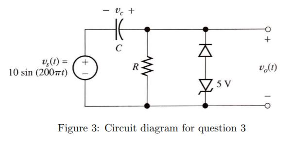 Solved 3. Sketch to scale the steady-state output waveform | Chegg.com