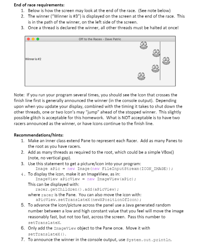Requirements: 1. One Animation Timer. Behind the | Chegg.com