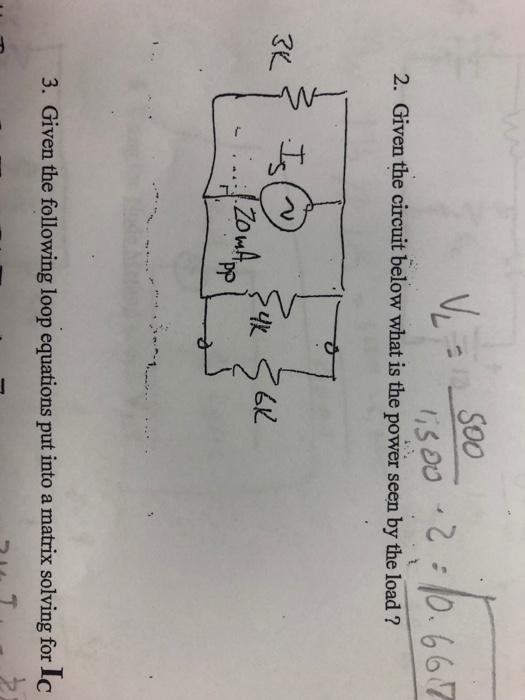 Solved 9. Given the circuit below what is the instantaneous | Chegg.com