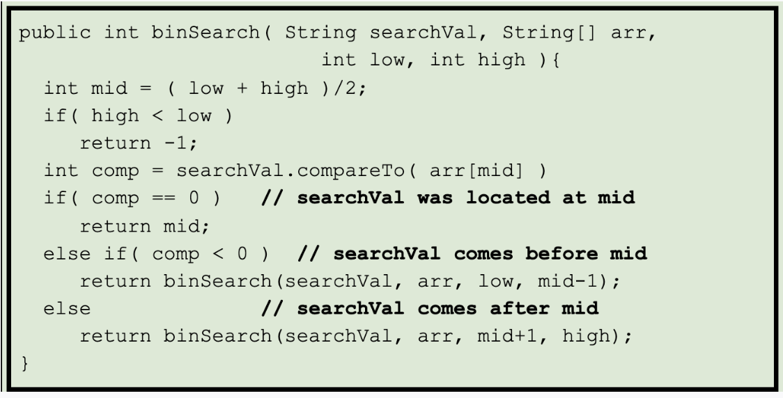 Solved Q4 Binary Search If you are searching on sorted data, | Chegg.com