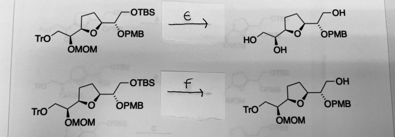 Solved -OTBS -ОН є у OPMB OPMB Tro НО OMOM ОН OTBS f f ОН | Chegg.com