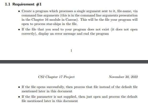 Solved - Create a program which processes a single argument | Chegg.com