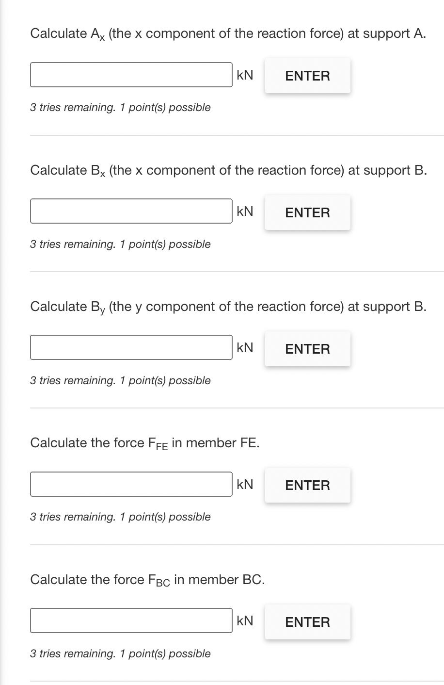 Solved COLLAPSE IMAGES F=65kNP=86kNh=1 mI=2 | Chegg.com