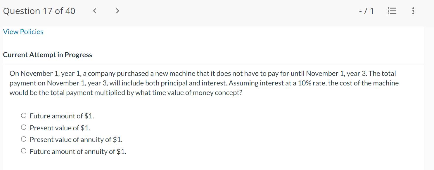 Solved On November 1 , year 1 , a company purchased a new | Chegg.com