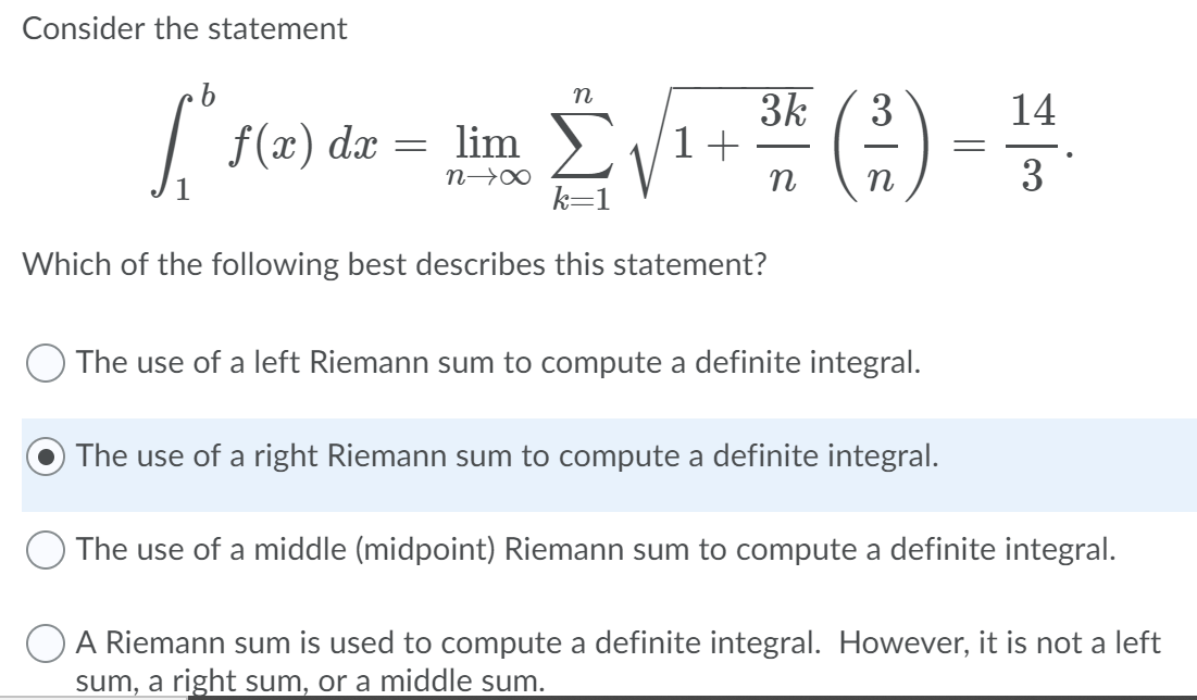 Solved Consider the statement b 14 re) de im v1+* (?) - 3 | Chegg.com
