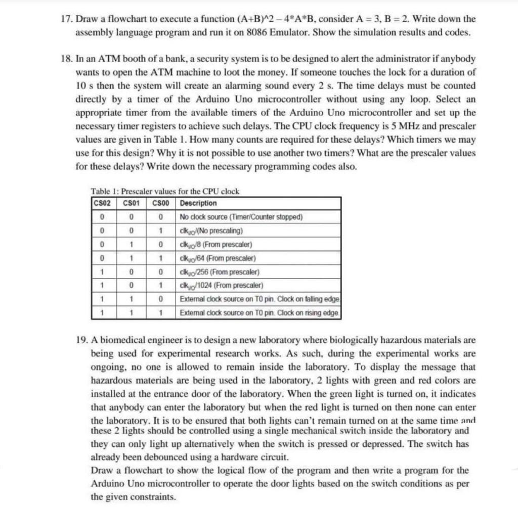 Solved 17. Draw a flowchart to execute a function | Chegg.com