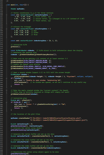 Solved im doing some OpenGL with c++. and as of right now im | Chegg.com