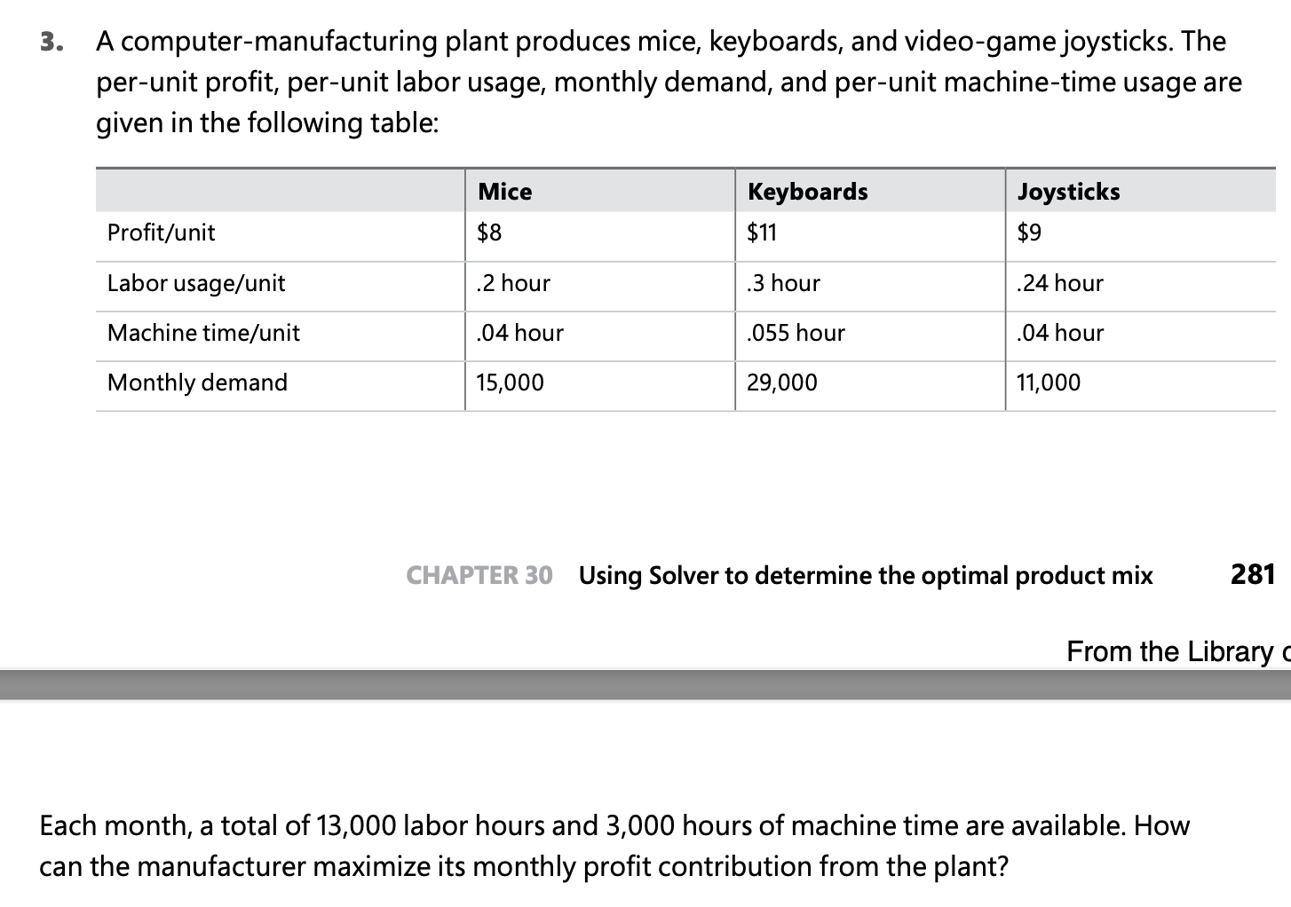 Solved 3. A computer-manufacturing plant produces mice, | Chegg.com