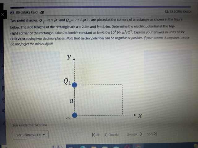 Solved Two point charges, Q1=−9.1μC and Q2=−11.6μC, are | Chegg.com