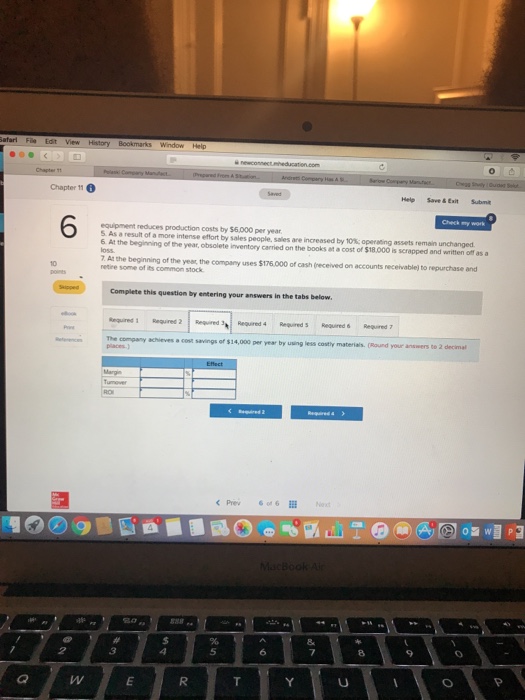 Solved dit View History Bookmarks Window Help Chapter 11 | Chegg.com