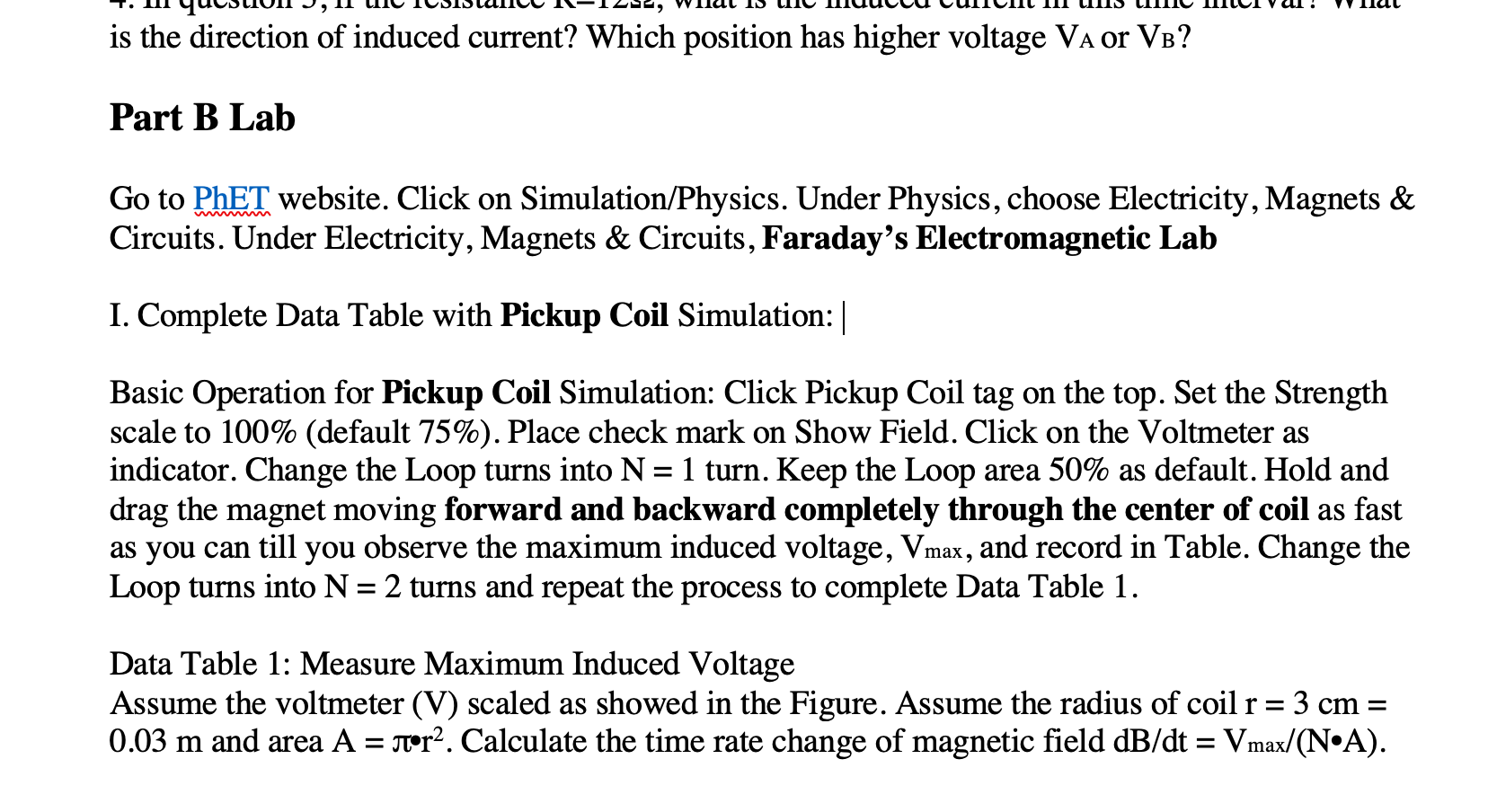 Solved is the direction of induced current? Which position | Chegg.com