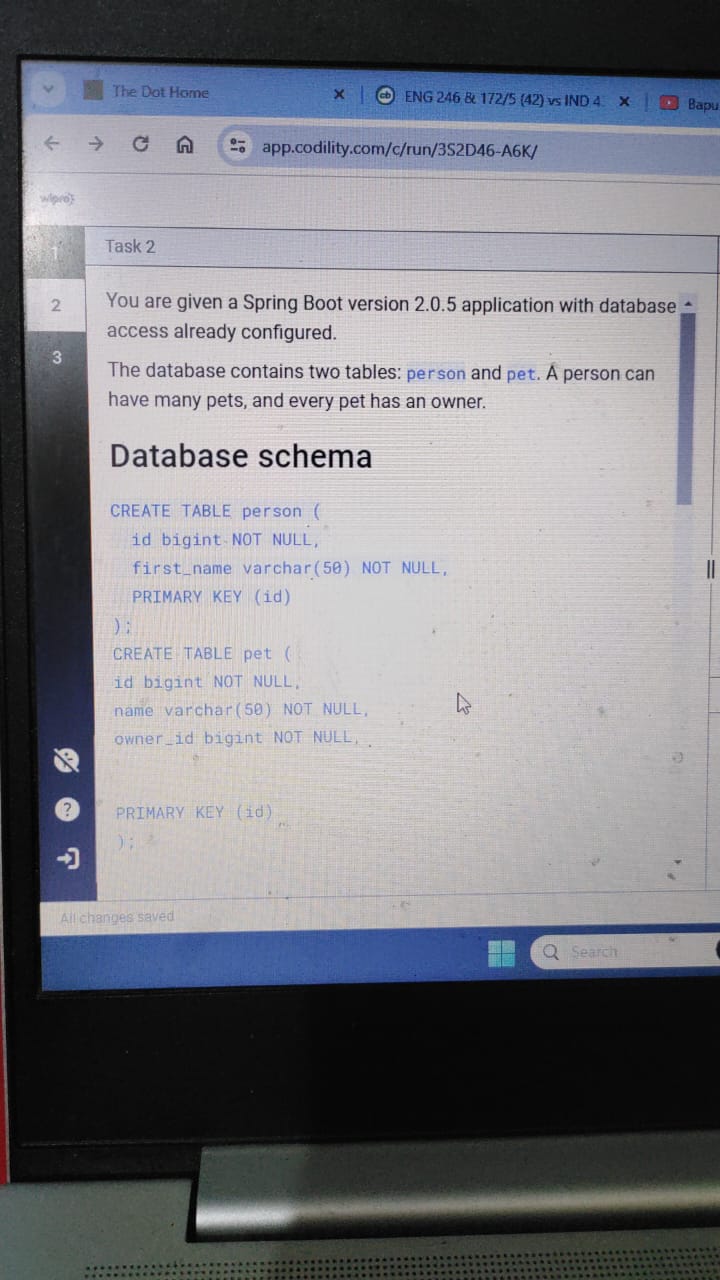Solved Task 2You are given a Spring Boot version 2.0.5 | Chegg.com