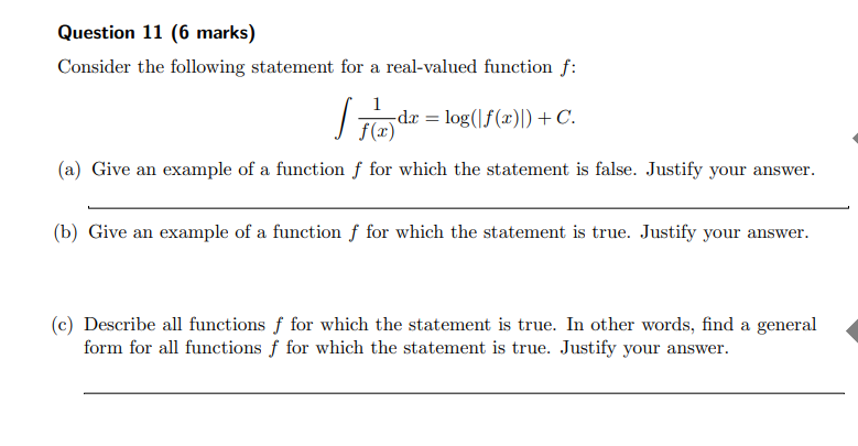 Solved Question 11 (6 marks) Consider the following | Chegg.com