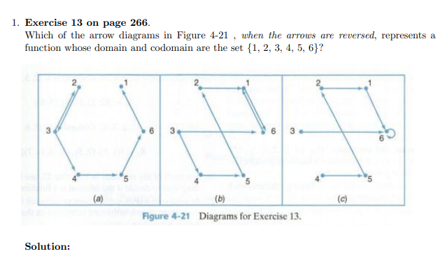 Solved 1. Exercise 13 on page 266. Which of the arrow | Chegg.com