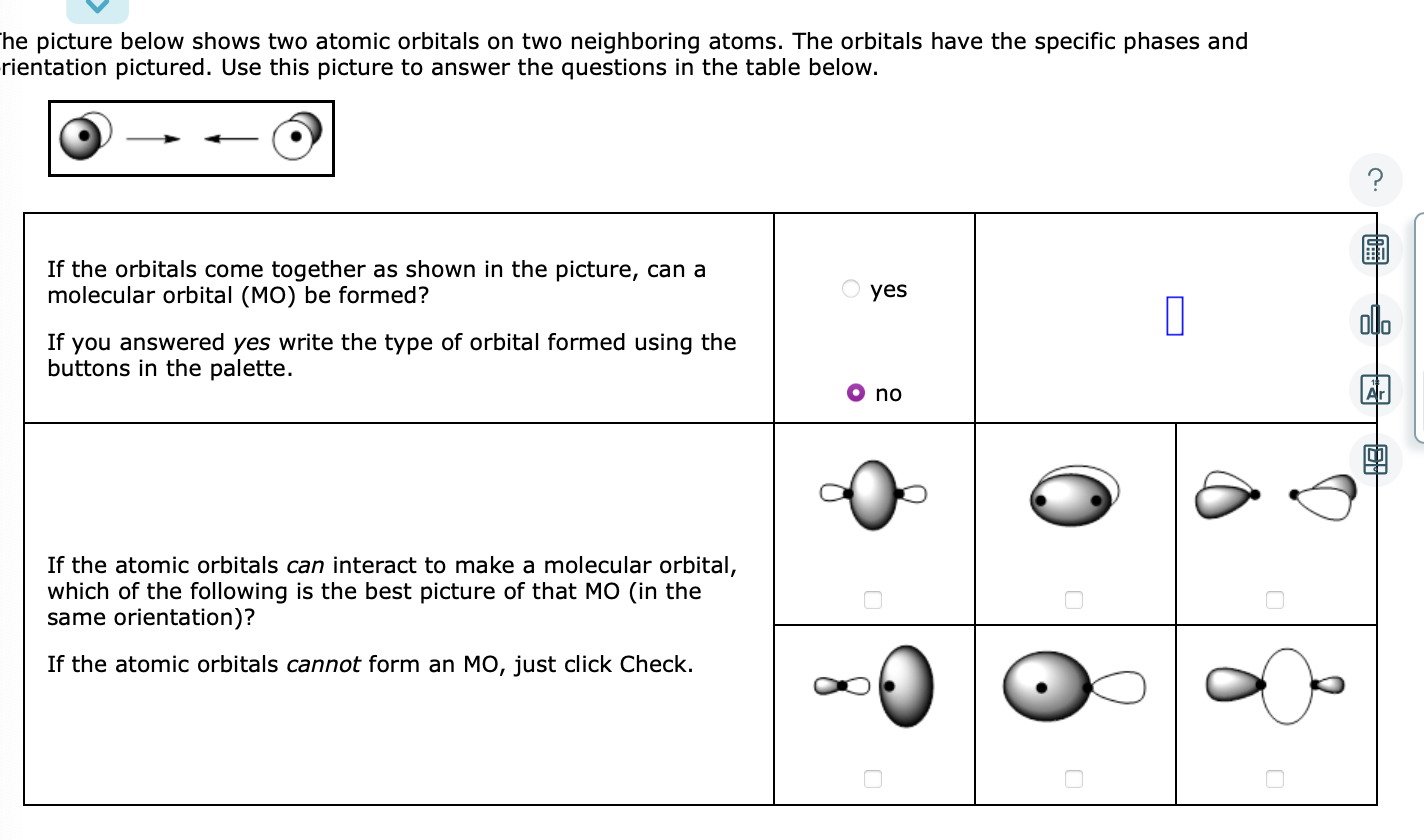 Solved Picture Below Shows Two Atomic Orbitals On Two