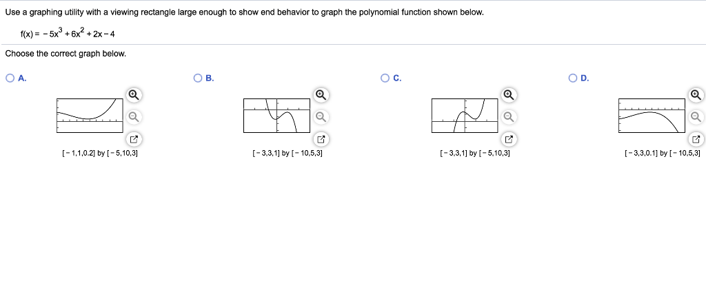 Solved Use the Leading Coefficient Test to determine the end | Chegg.com