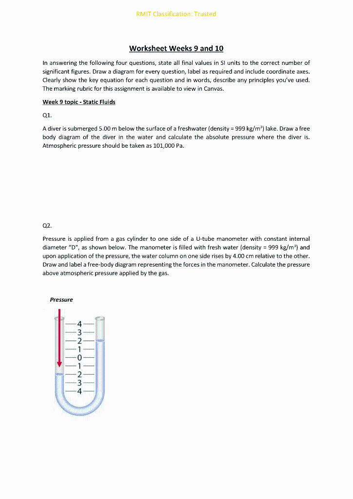 Drawing Of Density Column Worksheet