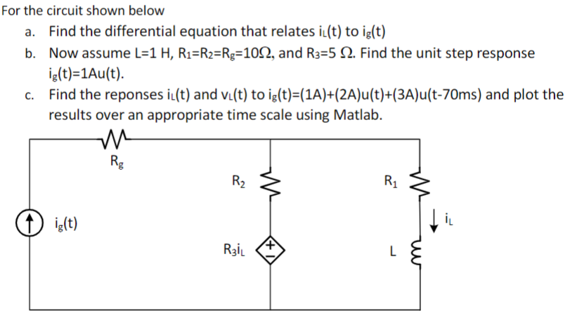 Solved For the circuit shown below a. Find the differential | Chegg.com
