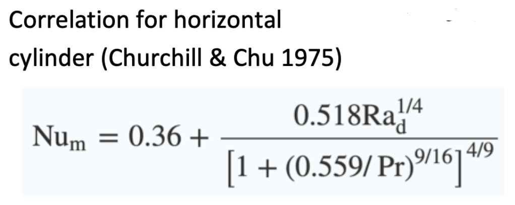 Solved Free Convection: a. Using the correlation below, | Chegg.com