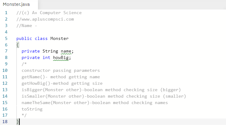 Solved 1 00 Main.java //(C) A+ Computer Science 2 | Chegg.com
