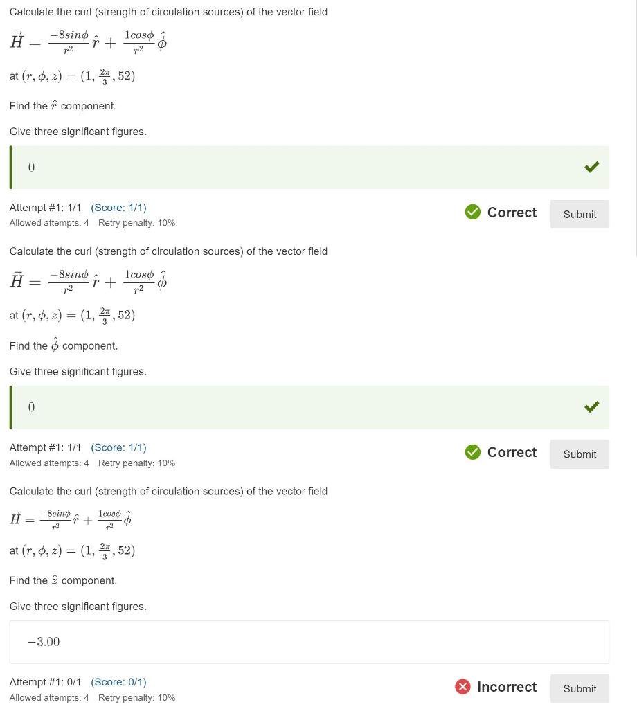 Solved Calculate the curl (strength of circulation sources) | Chegg.com
