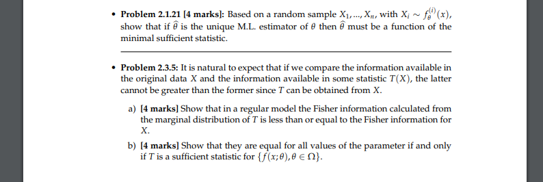 Solved - Problem 2.1.21 [4 marks]: Based on a random sample | Chegg.com
