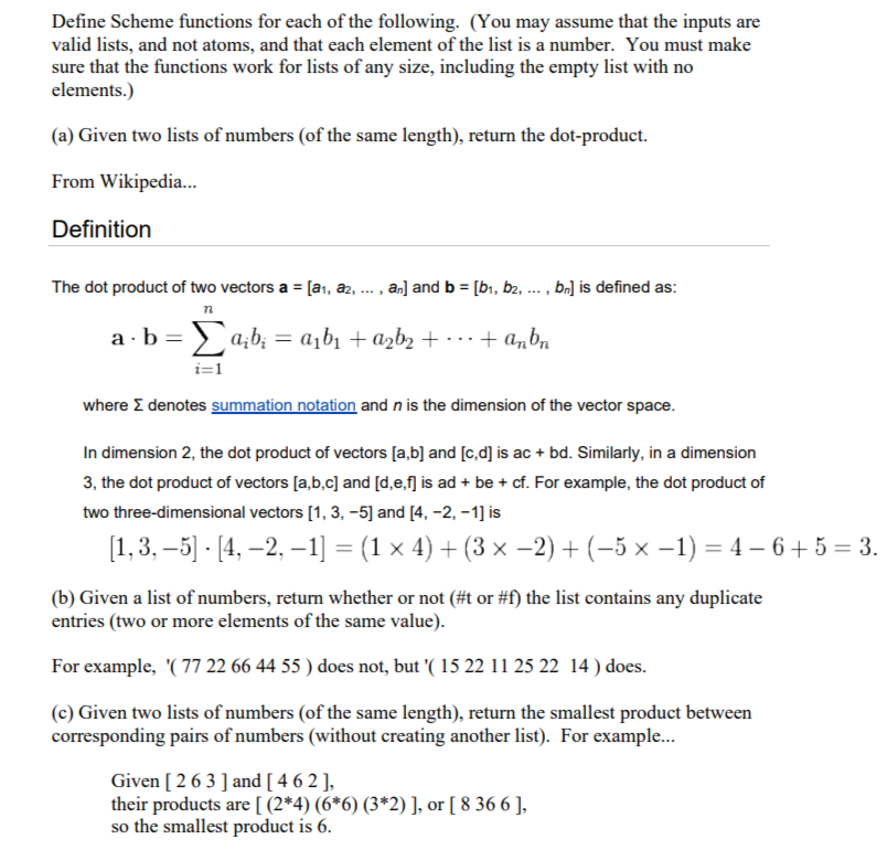 Could you please do it in SCHEME? DO NOT USE "ELSE" | Chegg.com