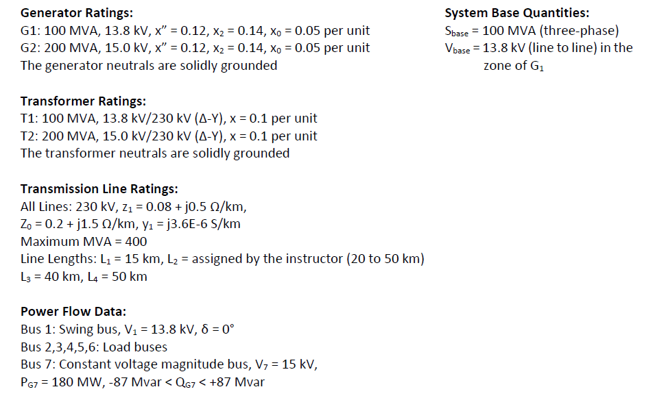 Generator Ratings: G1: 100 MVA, 13.8 kV, X” = 0.12, | Chegg.com