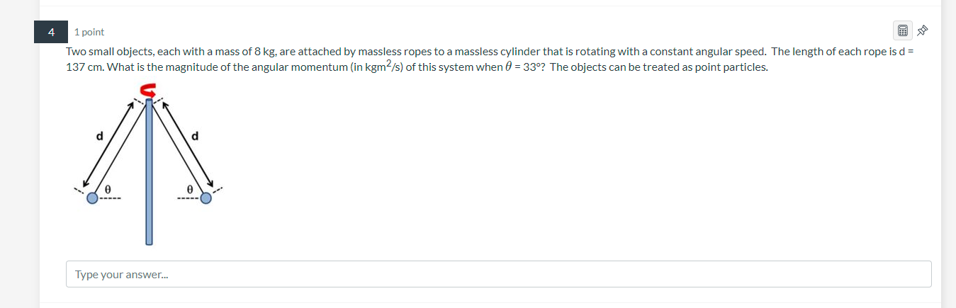 Solved 4 1 point Two small objects, each with a mass of 8 | Chegg.com