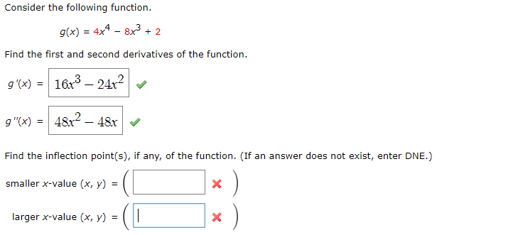 Solved Consider The Following Function G X 4x4 8x3 2