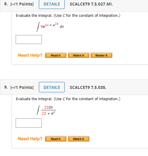 Solved 5. [0/1 Points] DETAILS PREVIOUS ANSWERS SCALCET9 | Chegg.com