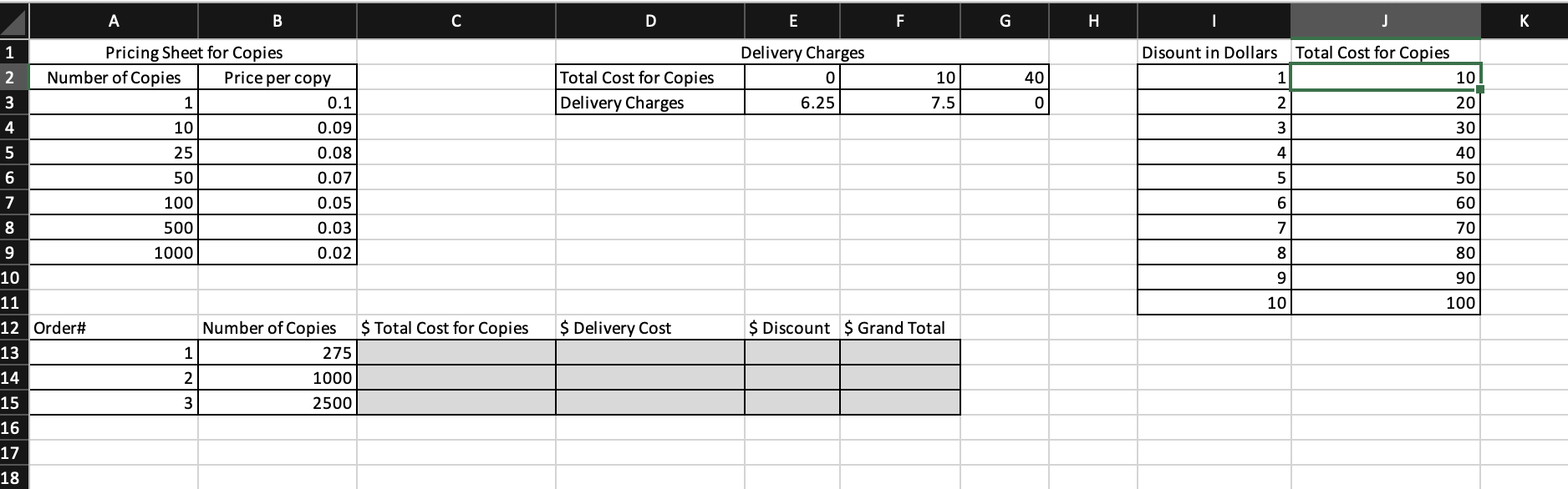 Solved 2. In cell C13, enter a VLOOKUP formula to calculate | Chegg.com