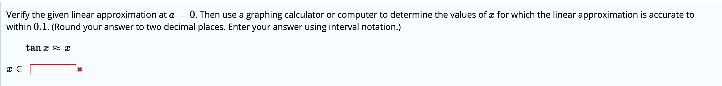 Solved Verify the given linear approximation at a = 0. Then | Chegg.com