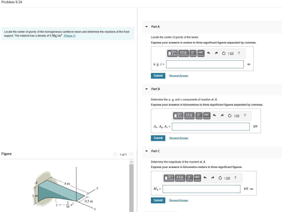 Solved Locate the center of gravity of the homogeneous | Chegg.com