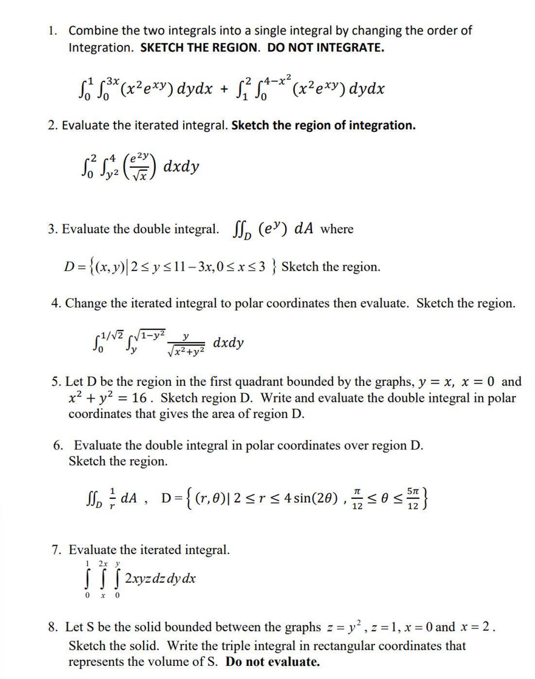 Solved Combine the two integrals into a single integral by | Chegg.com