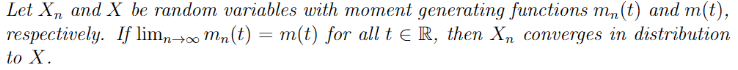 Solved Let Xn and X be random variables with moment | Chegg.com
