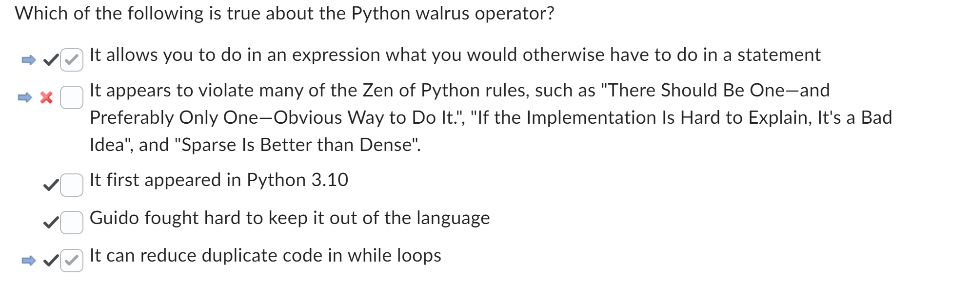 Solved Which of the following is true about the Python | Chegg.com