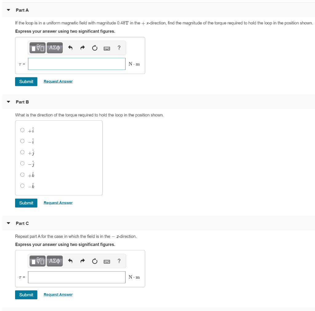 Solved The rectangular loop shown in the figure is pivoted | Chegg.com