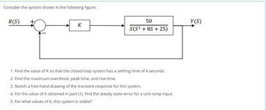 Solved Consider the system shown in the following figure | Chegg.com